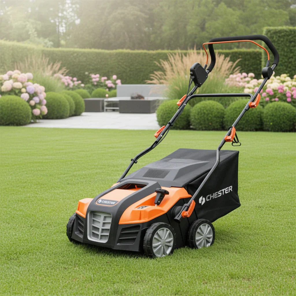 1800W electric scarifier and dethatcher: how to restore a dense, healt ...