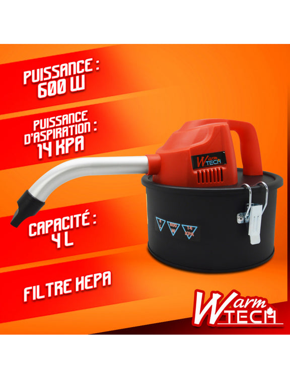 VIDE CENDRES 600W 4L - WARMTECH – ChesterGarden