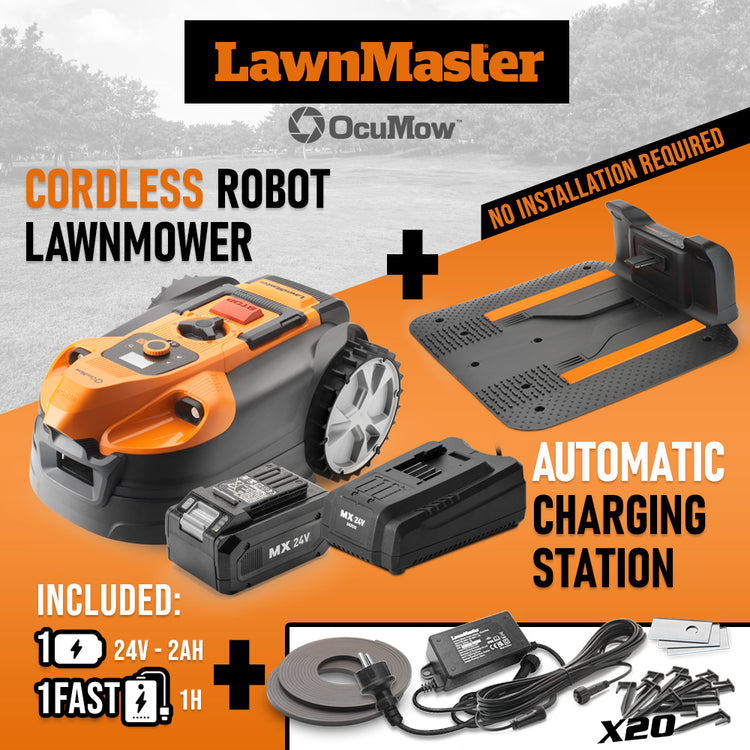 OcuMow™ Wire-Free Robotic Lawn Mower – HDR Navigation – 500 m² – WiFi ...